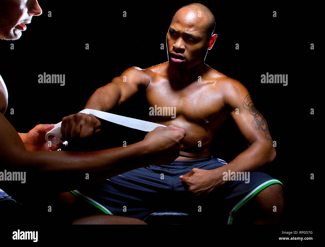 Tape boxer fist hi-res stock photography and images - Alamy