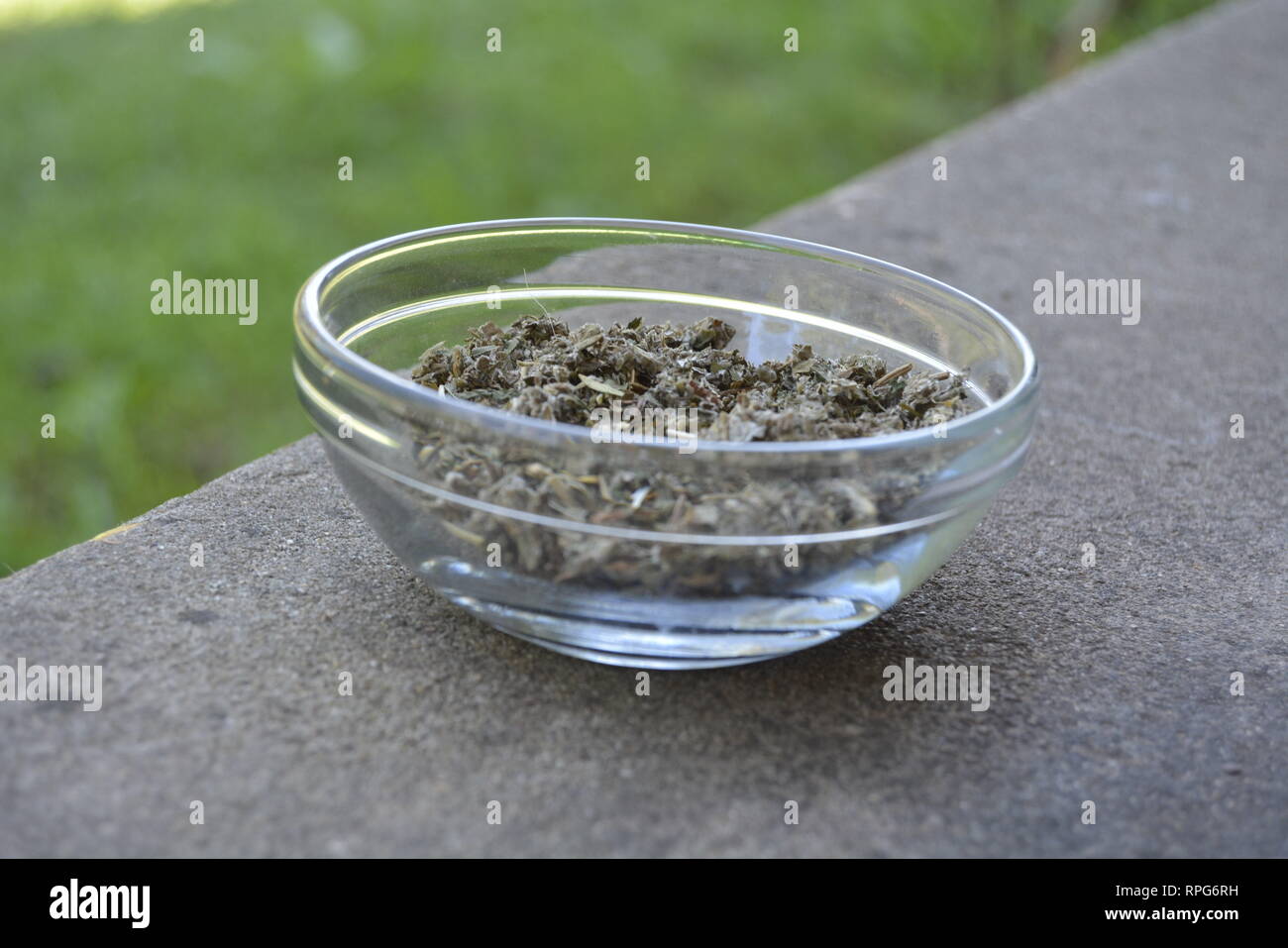 Dried Red Raspberry Leaf Herbal Tea Stock Photo - Alamy