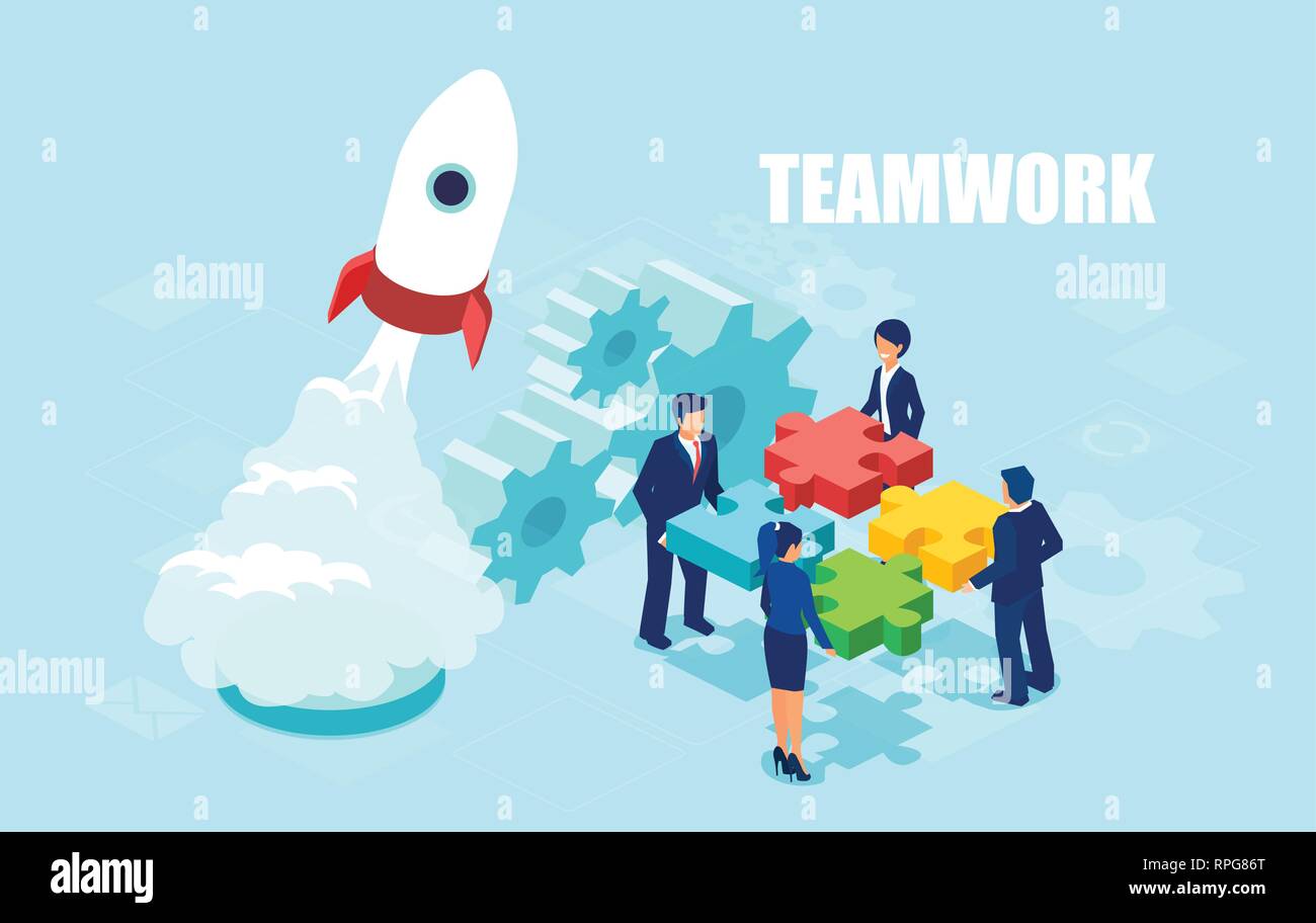 Partners thinking Stock Vector Images - Alamy