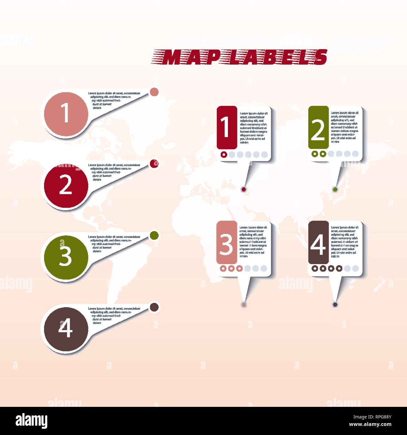 Collection of chart pins Stock Vector Images - Alamy