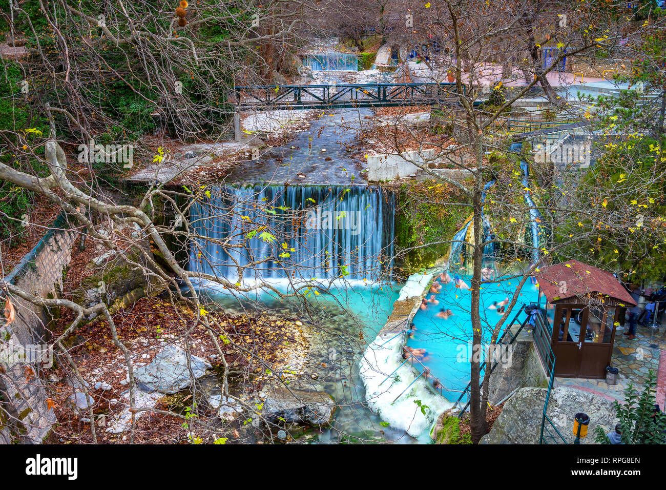 Loutra Pozar Thermal Baths and hot springs in nature in Loutraki near ...