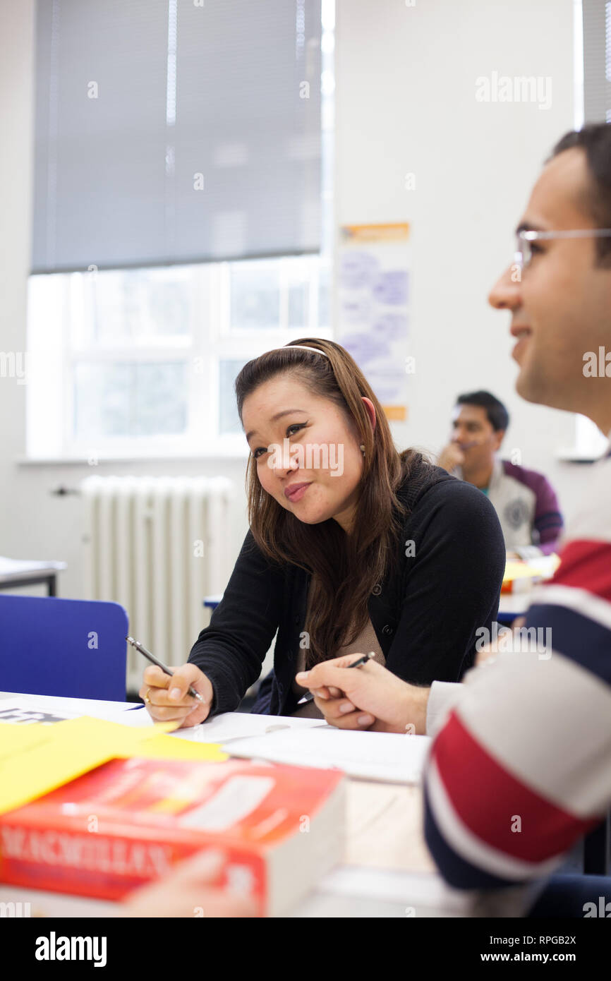 adults in a further education college studying EFL, English as a ...