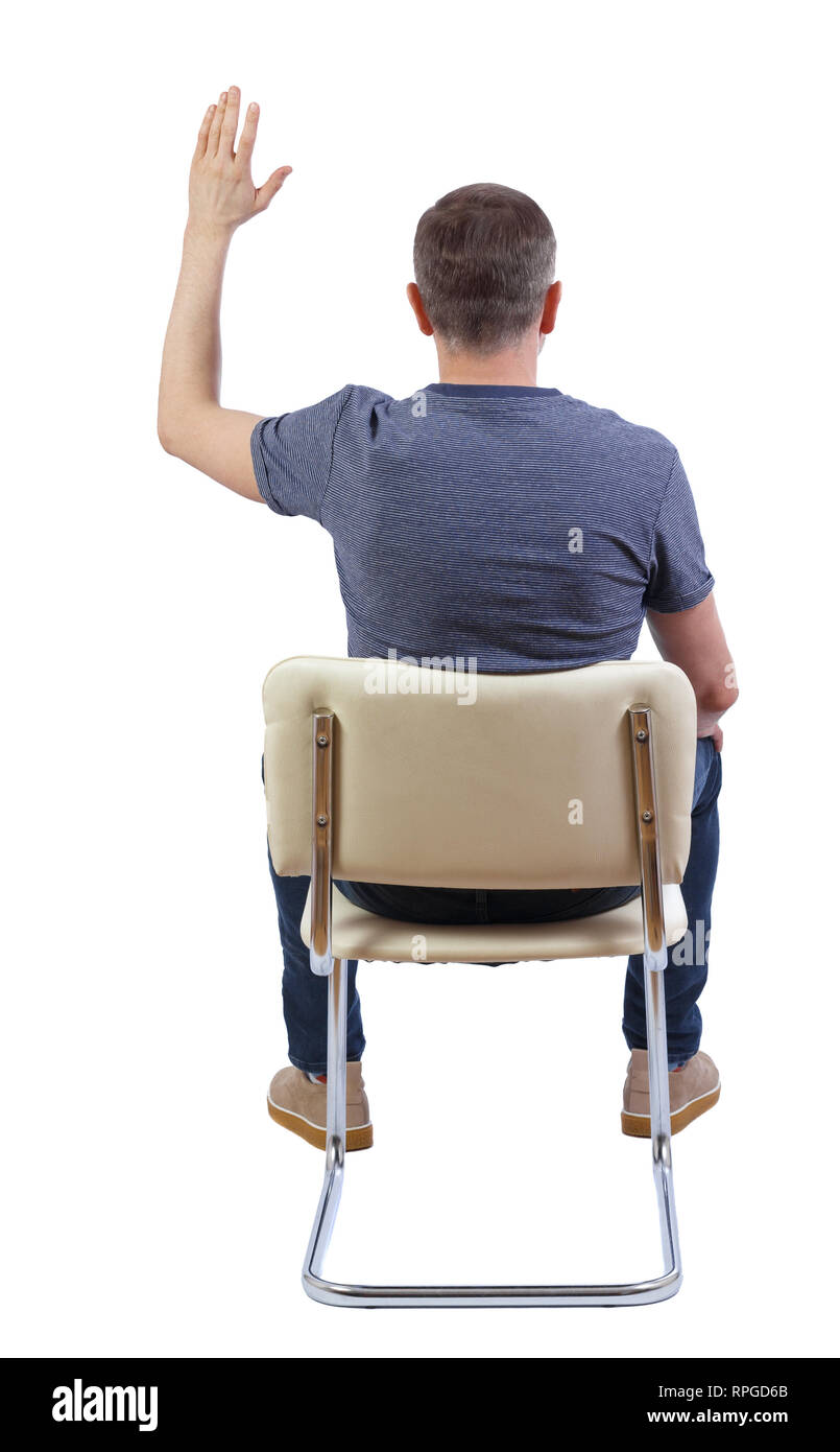 People Sitting On Chair Back View