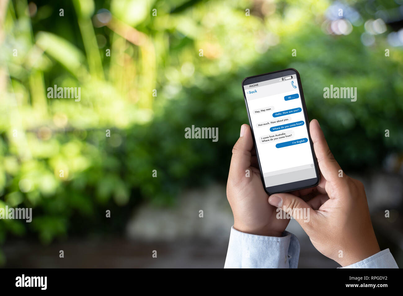 Instant messanger hi-res stock photography and images - Alamy