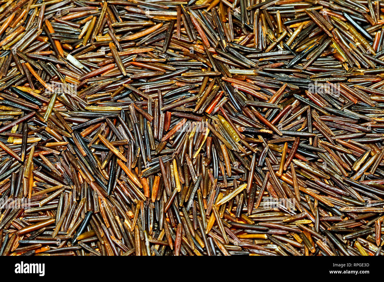 Traditional Chinese natural black wild rice pattern Stock Photo - Alamy
