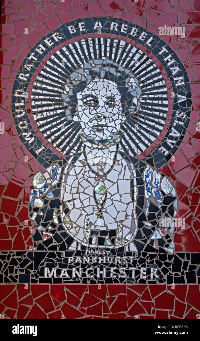 I would rather be a rebel than a slave, Emily Pankhurst, Manchester ...