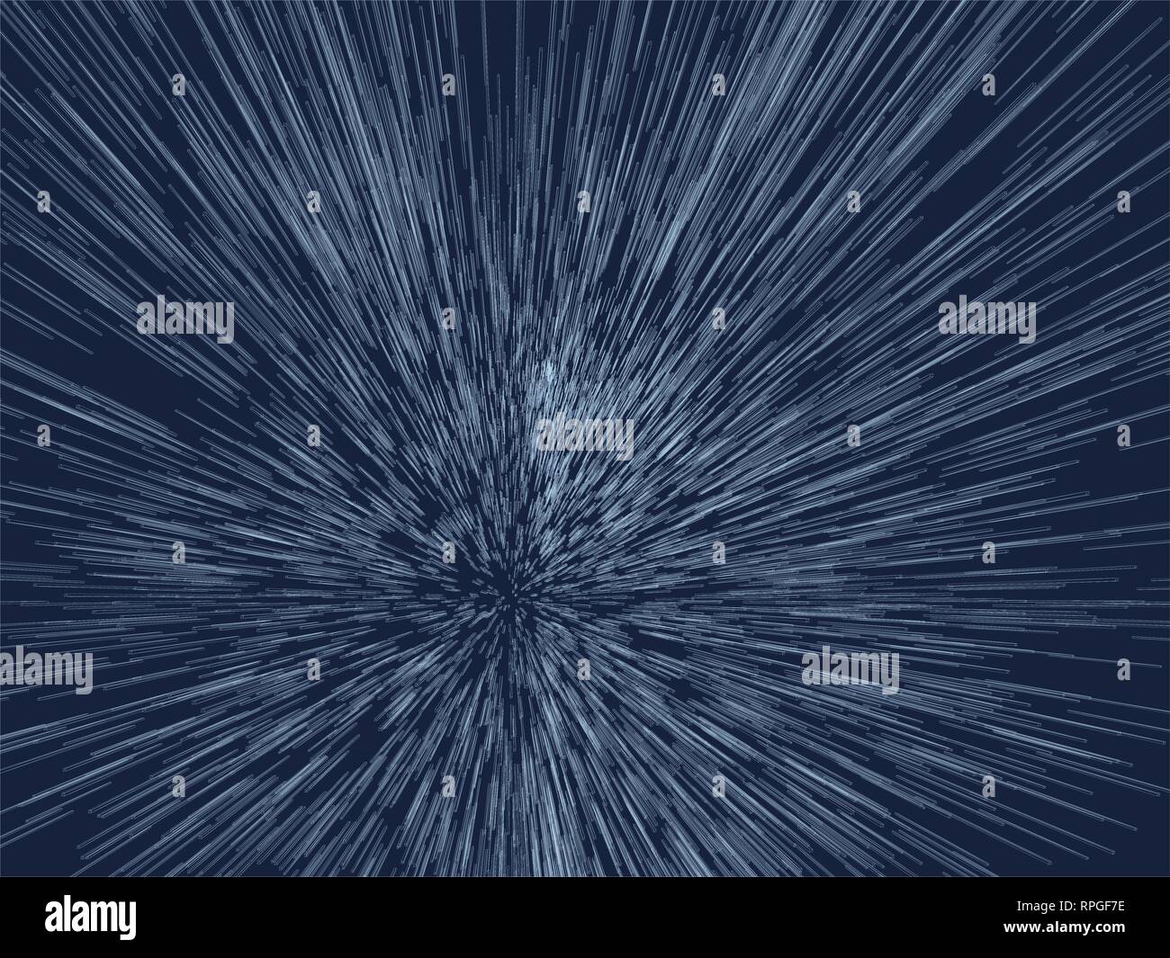 Abstract background with the effect of acceleration. 3D Many wireframe ...