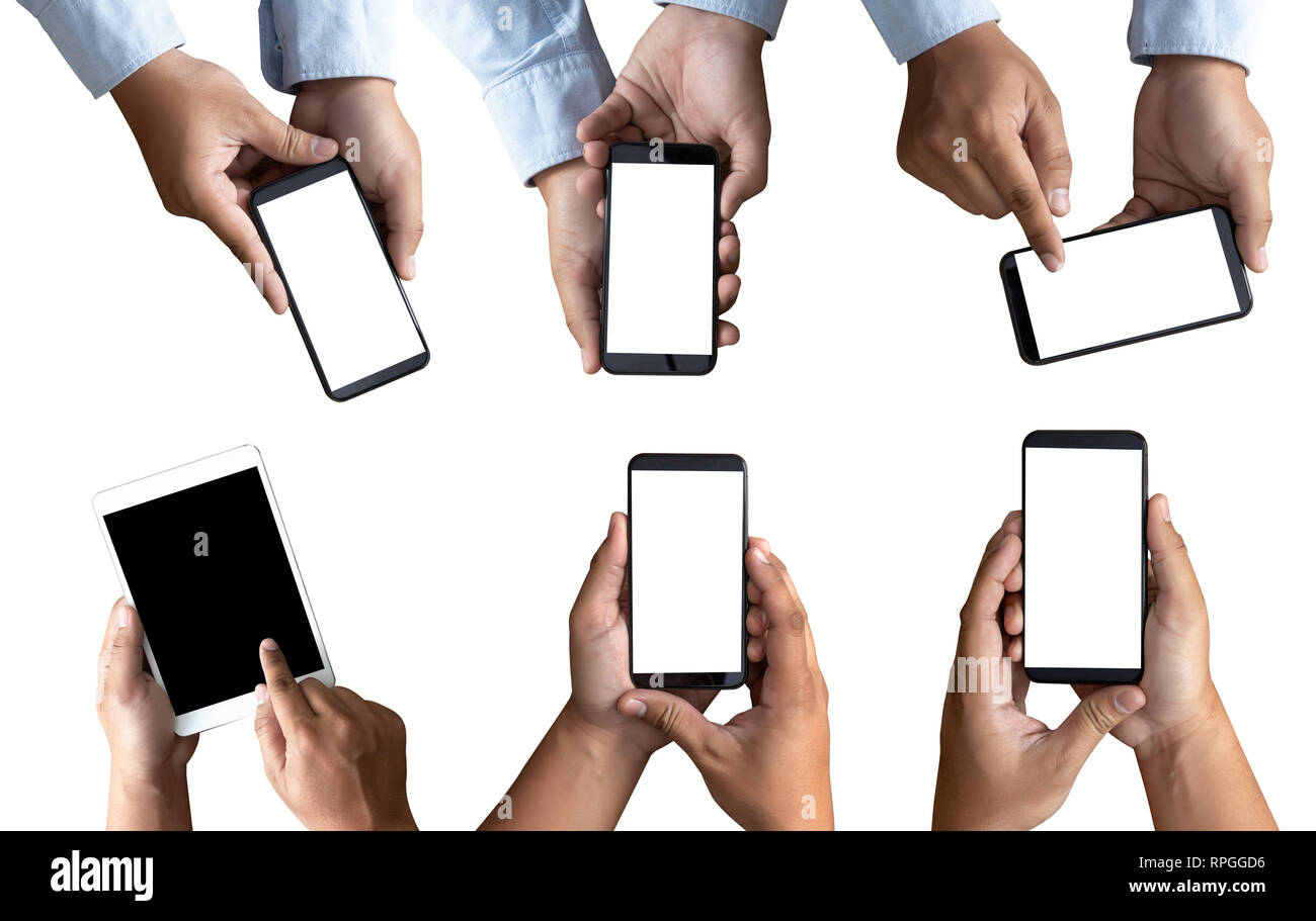 Close up man hands using smart phone Technology and phone technology ...