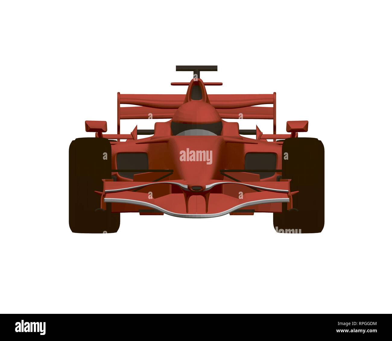 F1 car front on road Stock Vector Images - Alamy