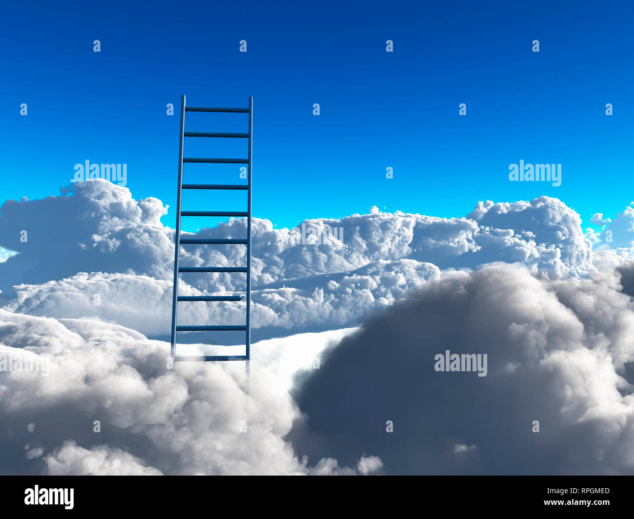 Ladder into sky Stock Photo - Alamy