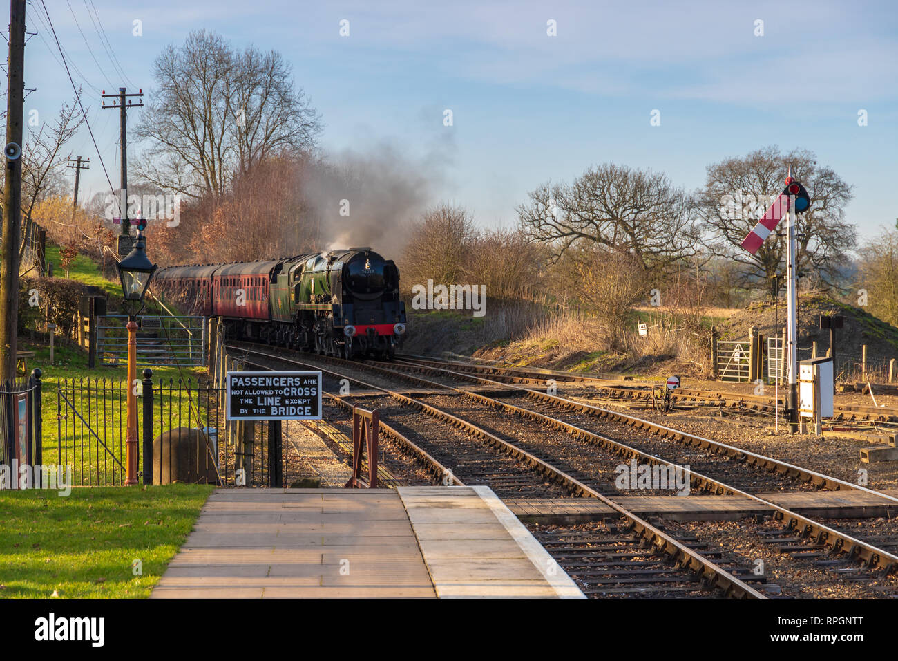 Steam trains on the Severn Valley Railway in the picturesque village of ...