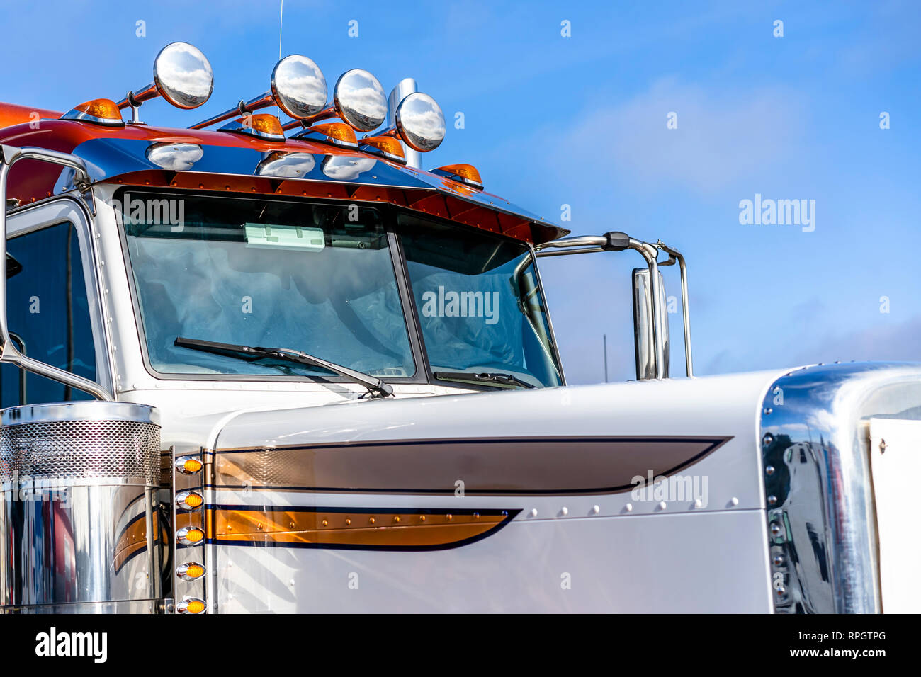 Orange long haul American logistic freight leader transportation big ...