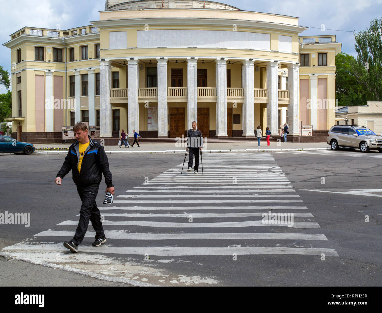 The state opera house in Tiraspol, the capital city of break away state ...