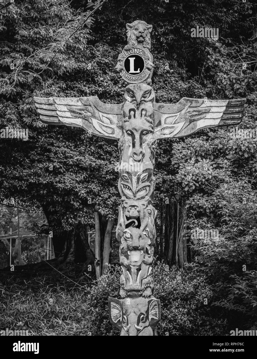 Gate totem Black and White Stock Photos & Images - Alamy