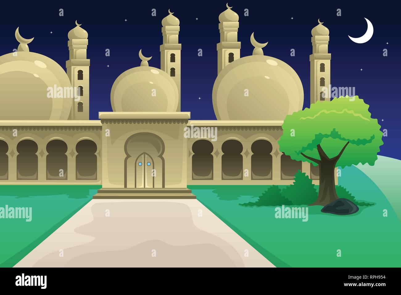 Time of worship Stock Vector Images - Alamy