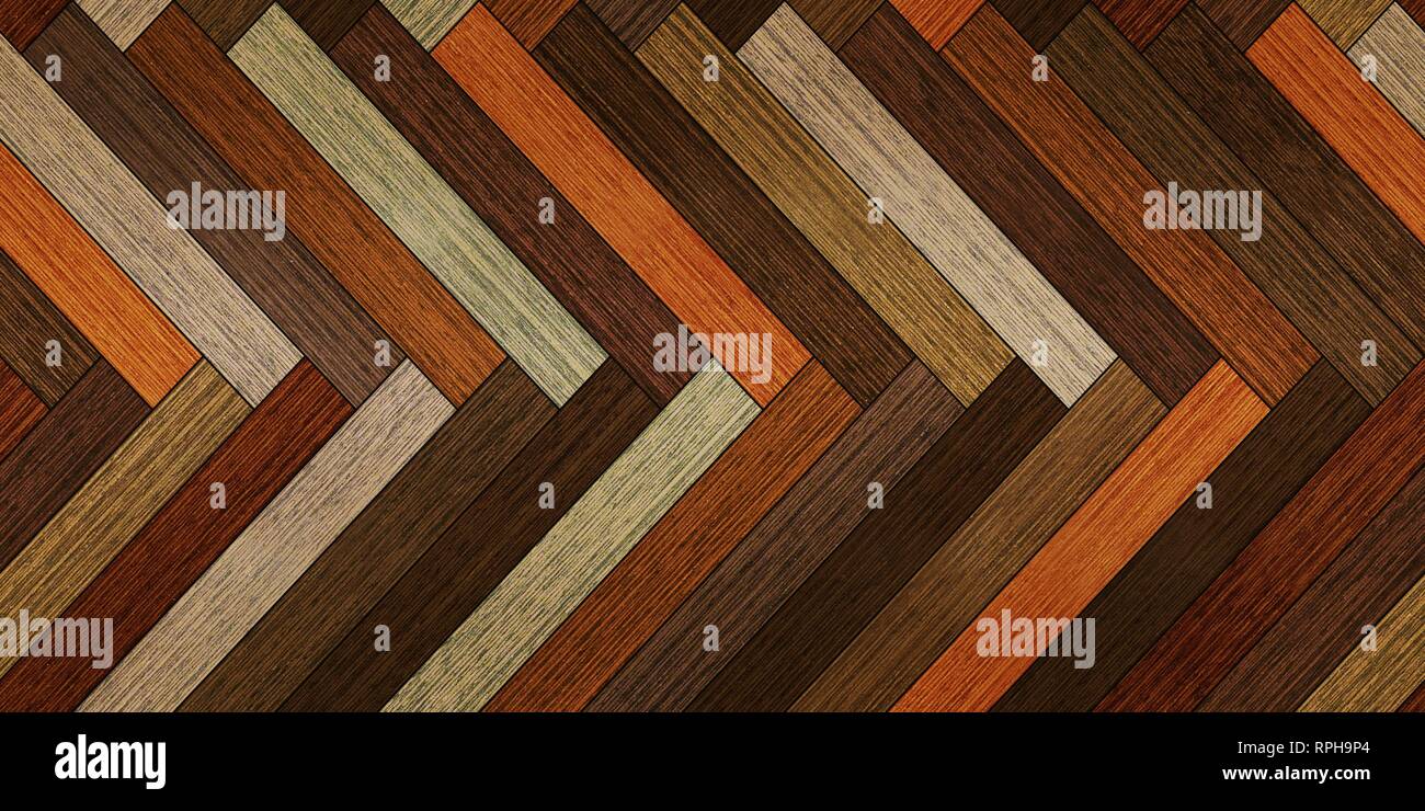 Seamless wood parquet texture (horizontal herringbone various Stock ...