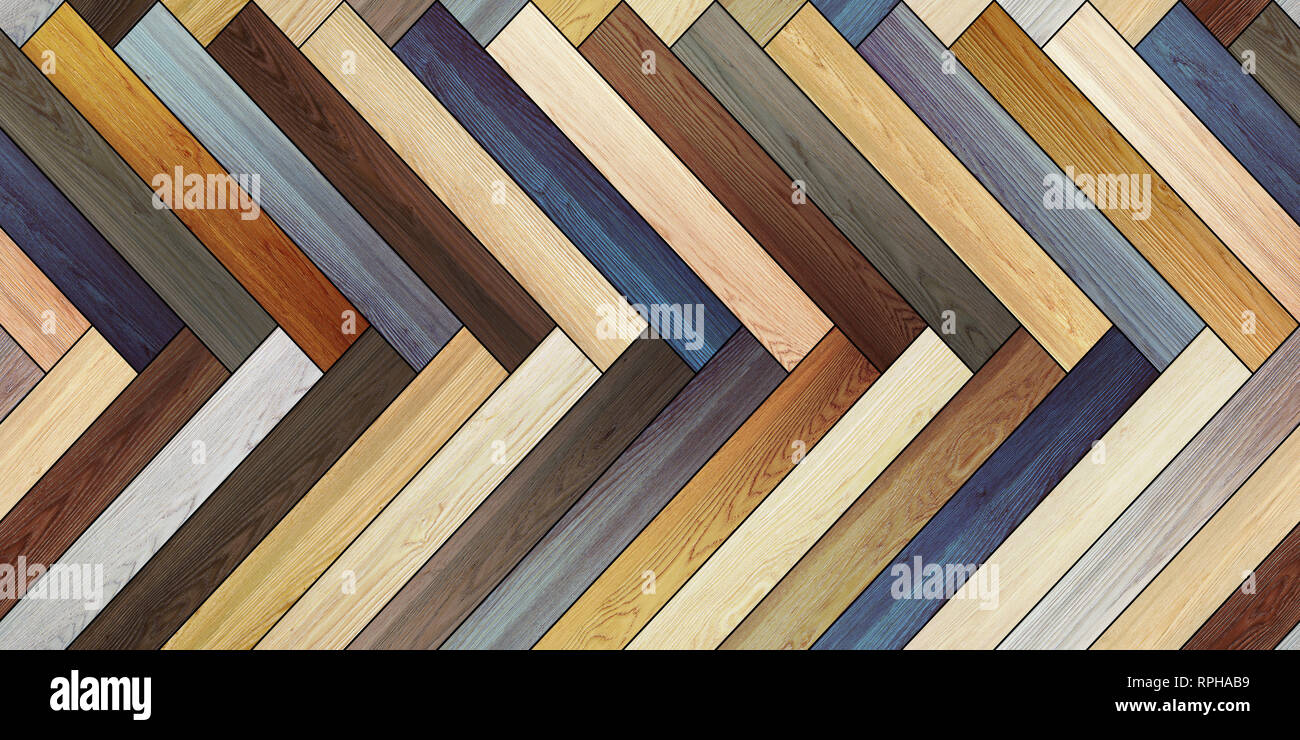 Seamless wood parquet texture horizontal herringbone colorful Stock ...