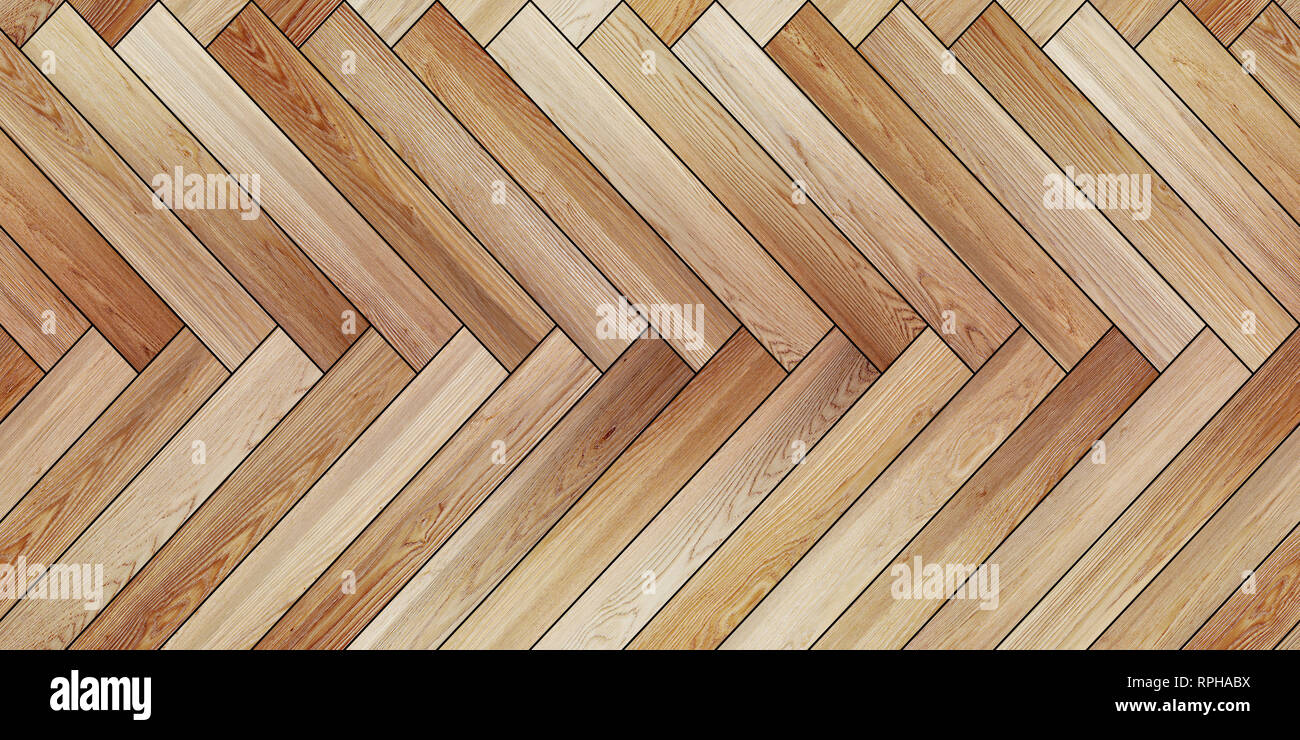 Seamless wood parquet texture horizontal herringbone light brown Stock ...