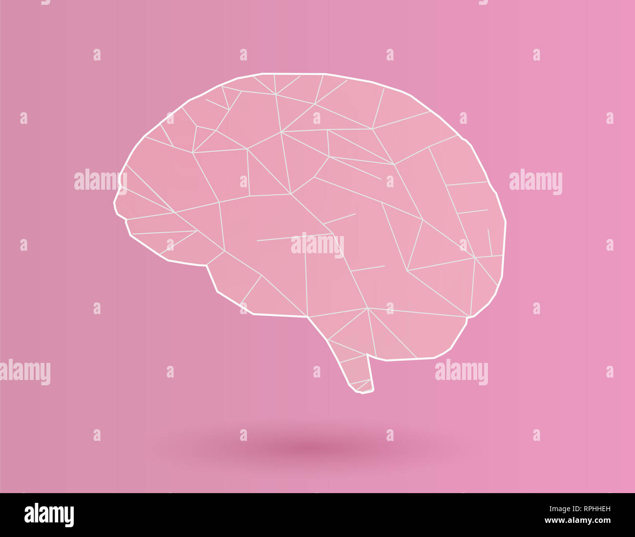 Brain logo stylized brain color hi-res stock photography and images - Alamy