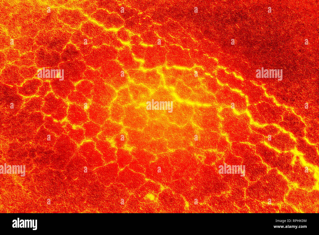 heat red cracked ground texture after eruption volcano Stock Photo - Alamy