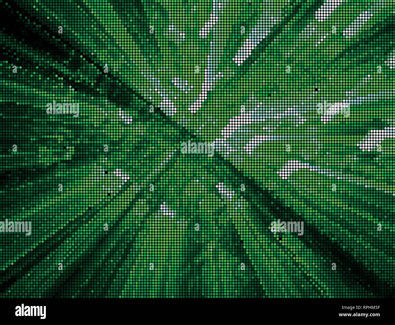 Green perspective background with rays burst and light effects Stock ...