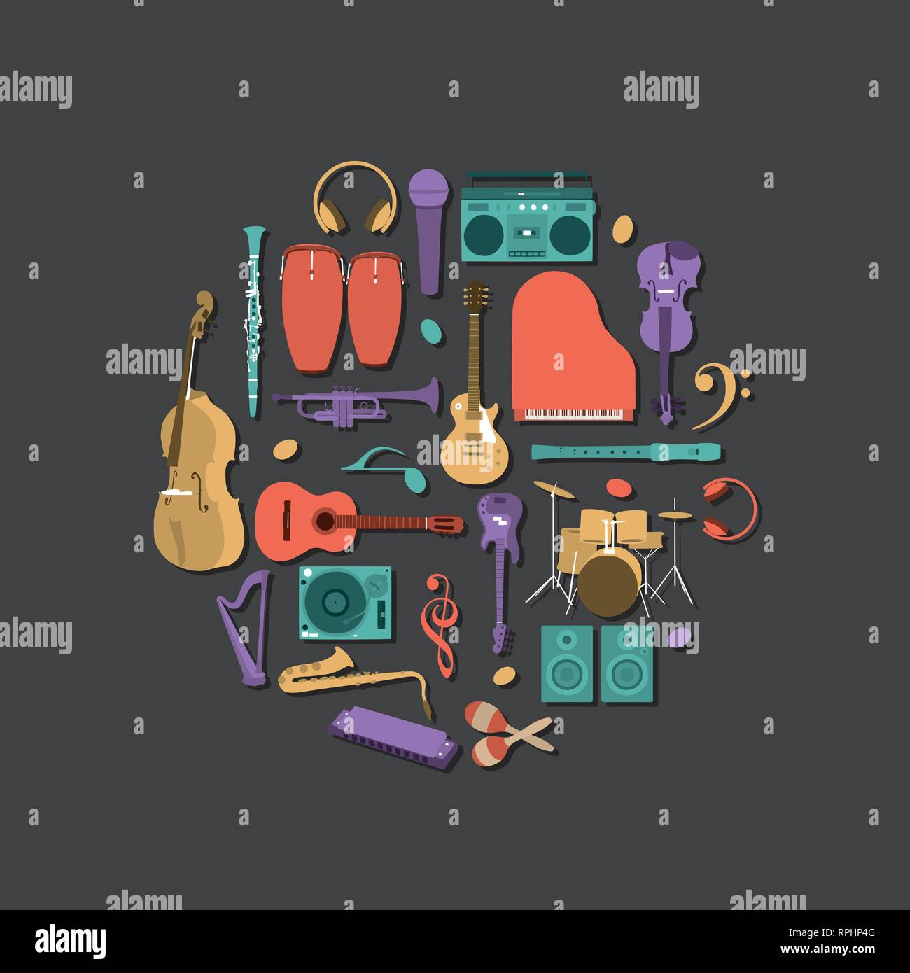 Music icon collection Stock Vector Image & Art - Alamy