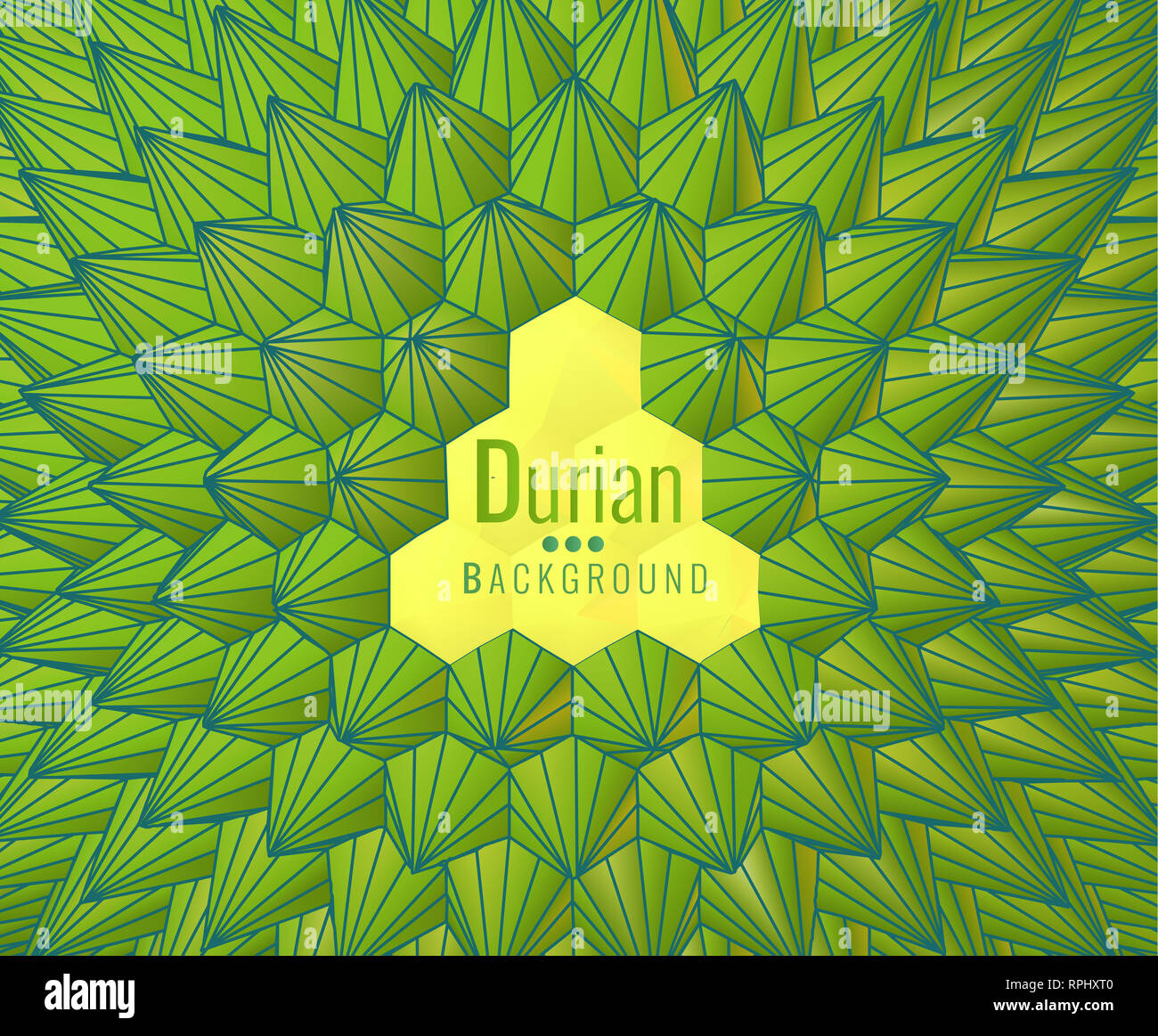 Low poly abstract geometric durian shape pattern background Stock Photo ...