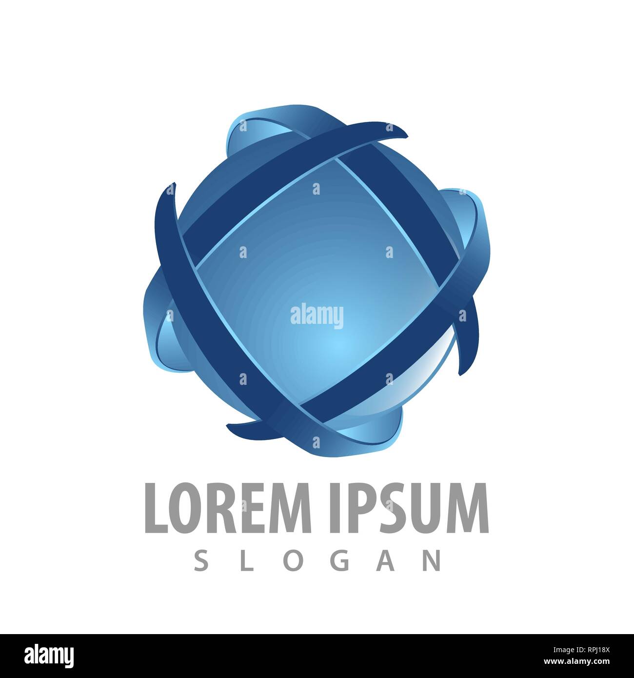 Sphere square logo concept design. Symbol graphic template element ...