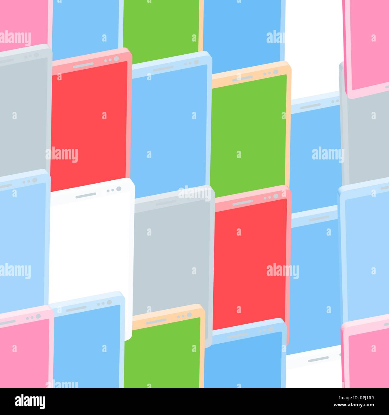 Mobile phones decoration Stock Vector Images - Alamy