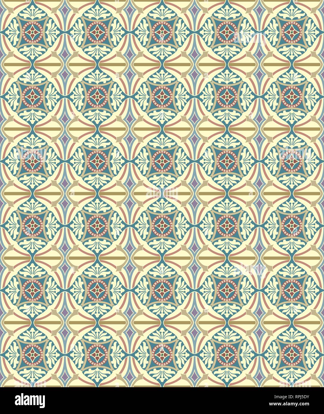 Vector - Seamless pattern stock vector, use for tiled background ...
