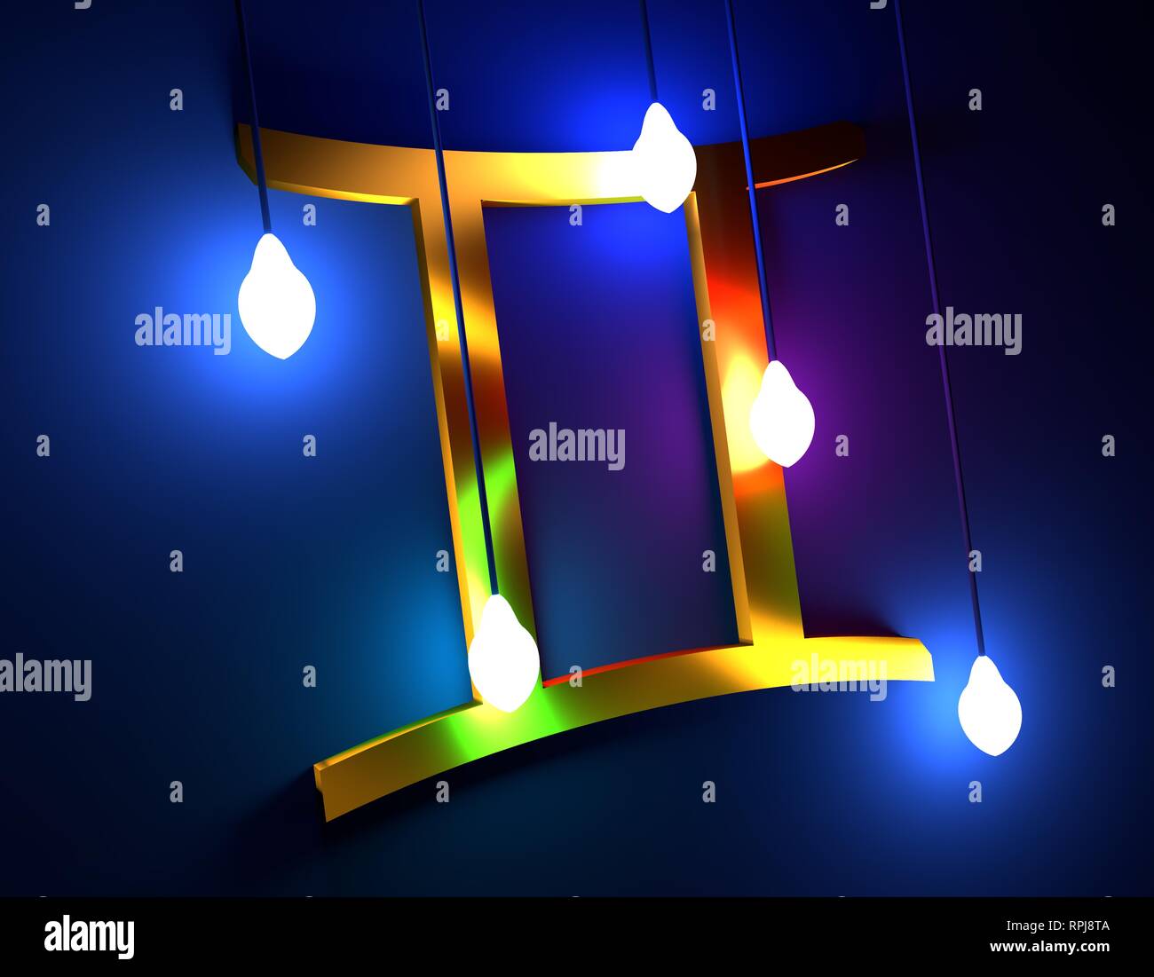 Gemini astrology symbol Stock Photo - Alamy