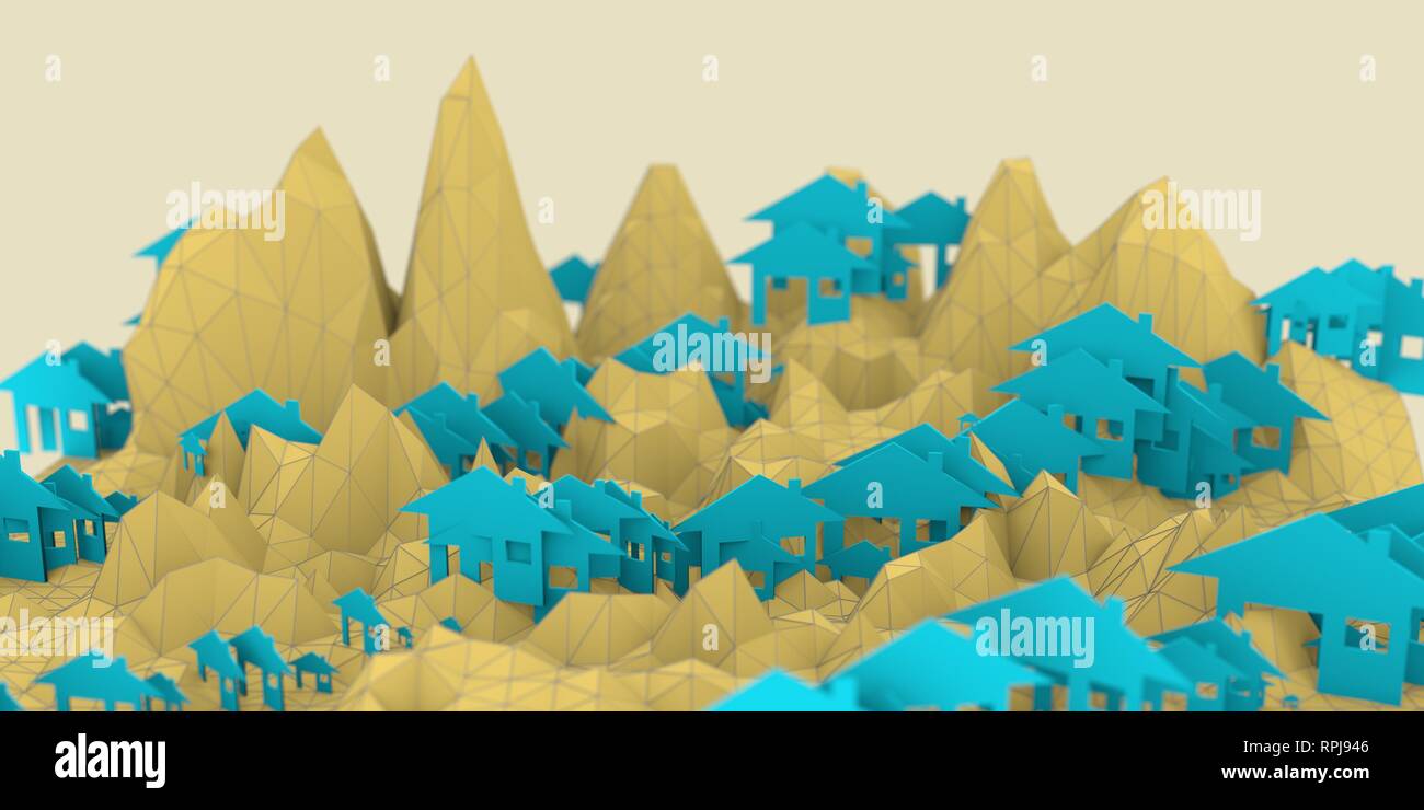 Real estate metaphor Stock Photo - Alamy