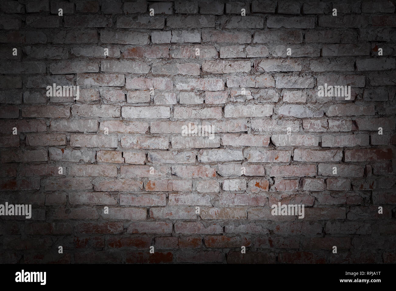 old rick wall texture grunge background with vignetted corners Stock ...