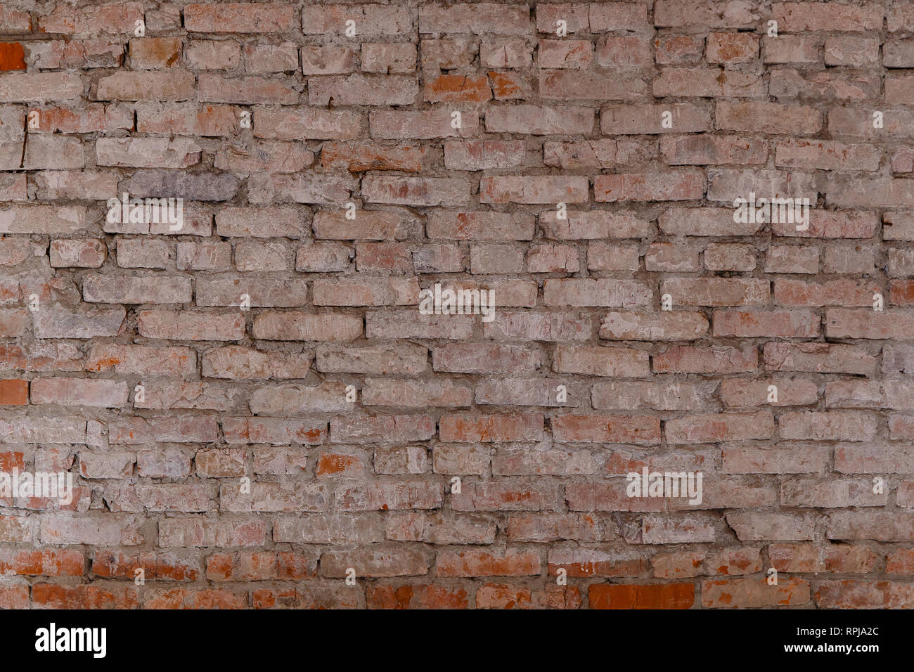 Red old worn brick wall texture background. Vintage effect Stock Photo - Alamy