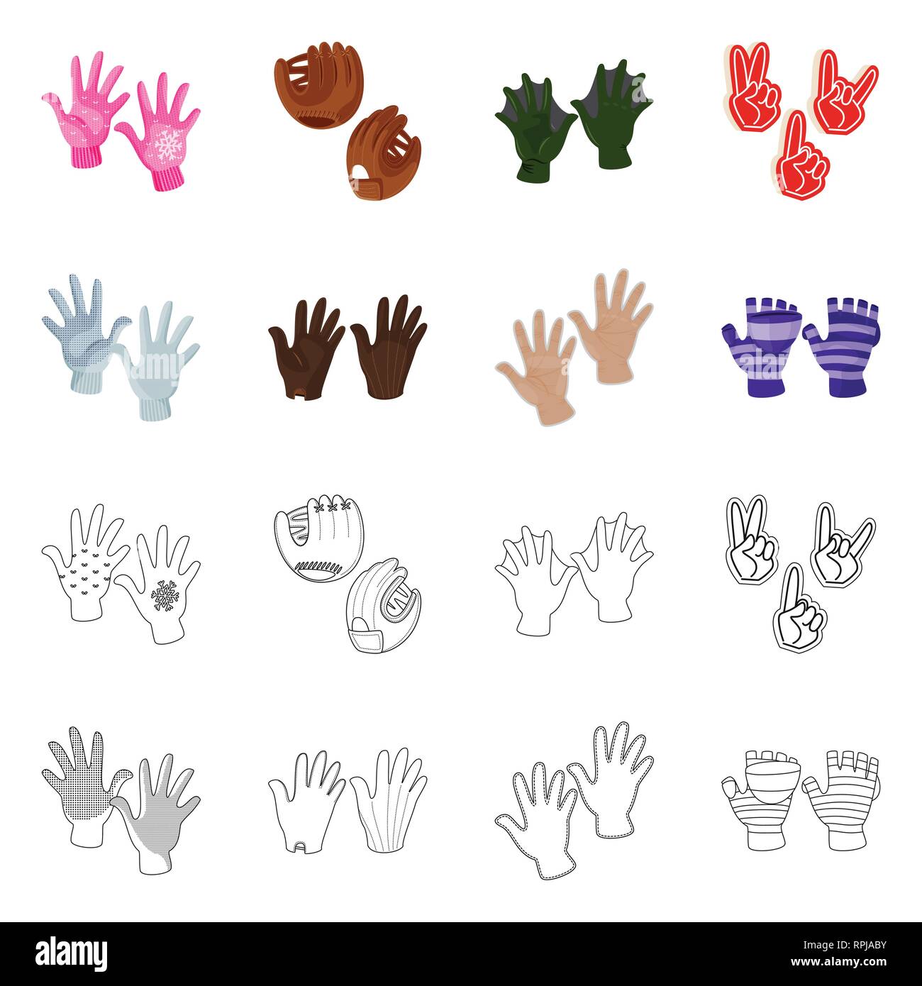Vector illustration of silhouette and safety symbol. Collection of ...