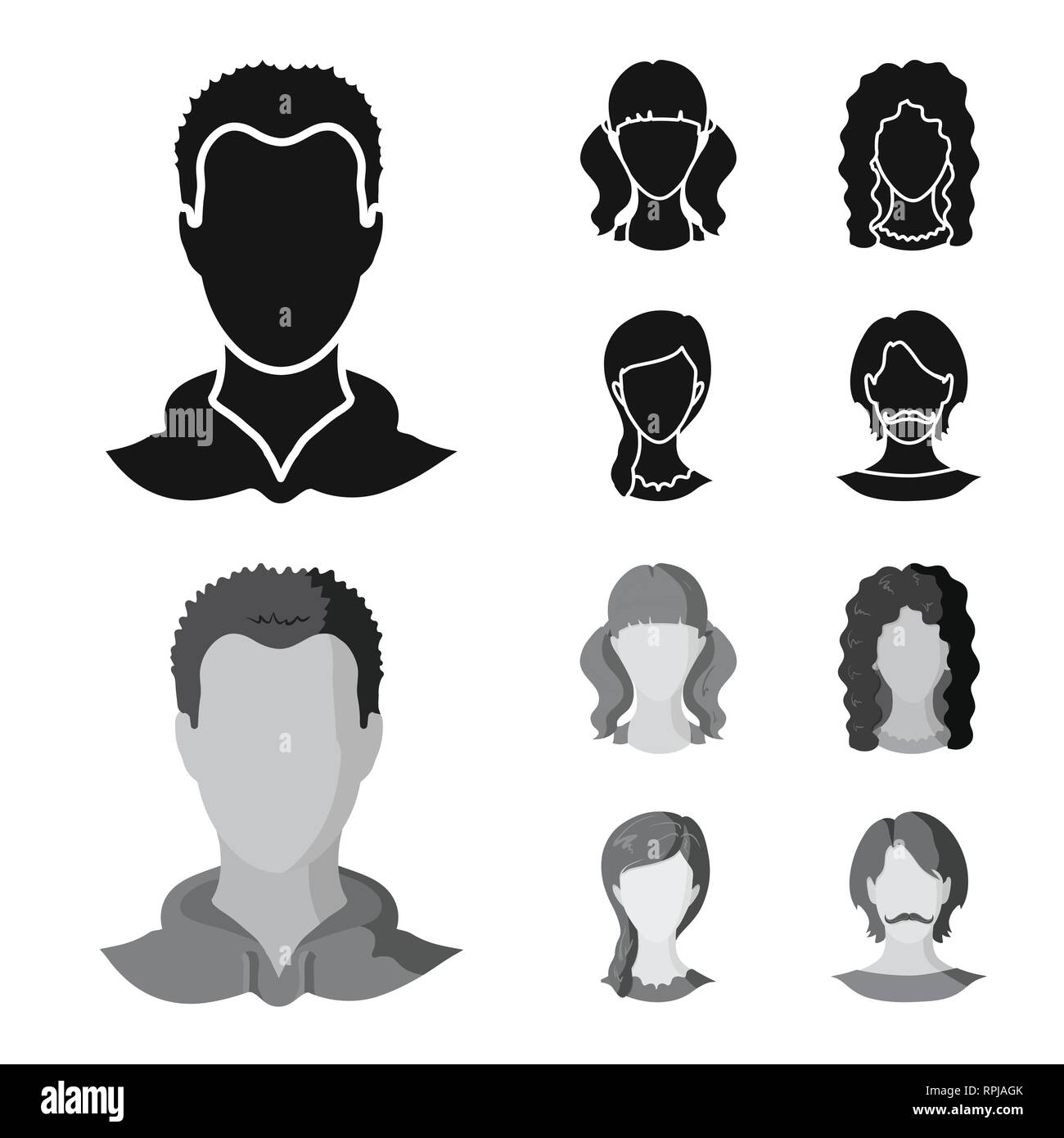Vector illustration of professional and photo logo. Set of professional ...