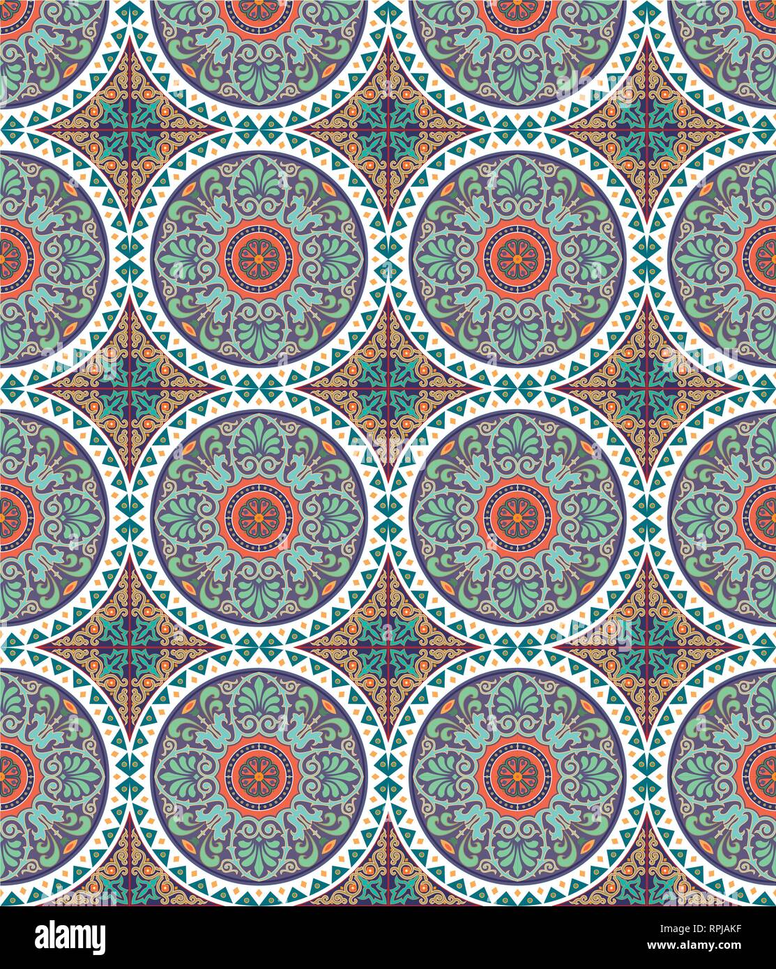 Vector - Seamless pattern stock vector, use for tiled background ...