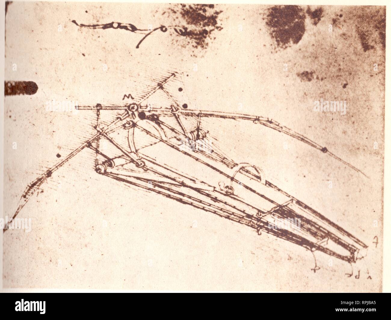 Leonardo da vinci drawing machine hi-res stock photography and images ...