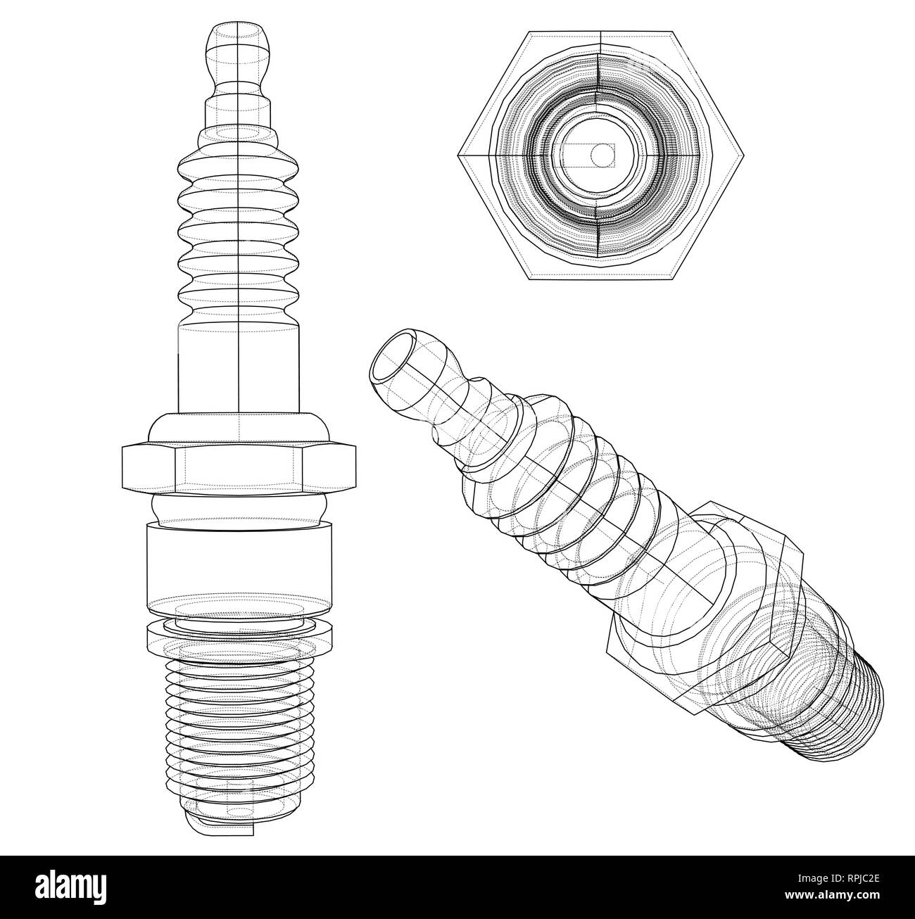 Spark Plug Drawings