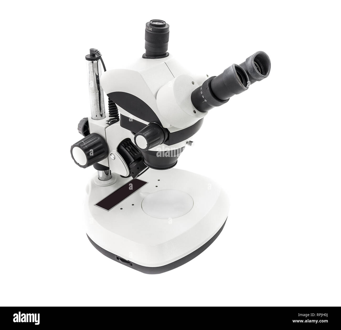 microscope isolated on white background Stock Photo - Alamy