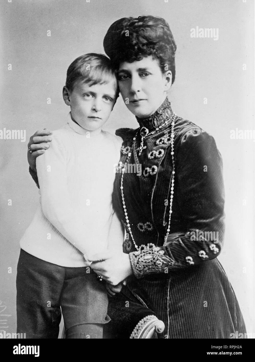 Queen Alexandra and Prince Olaf (Norway Stock Photo - Alamy