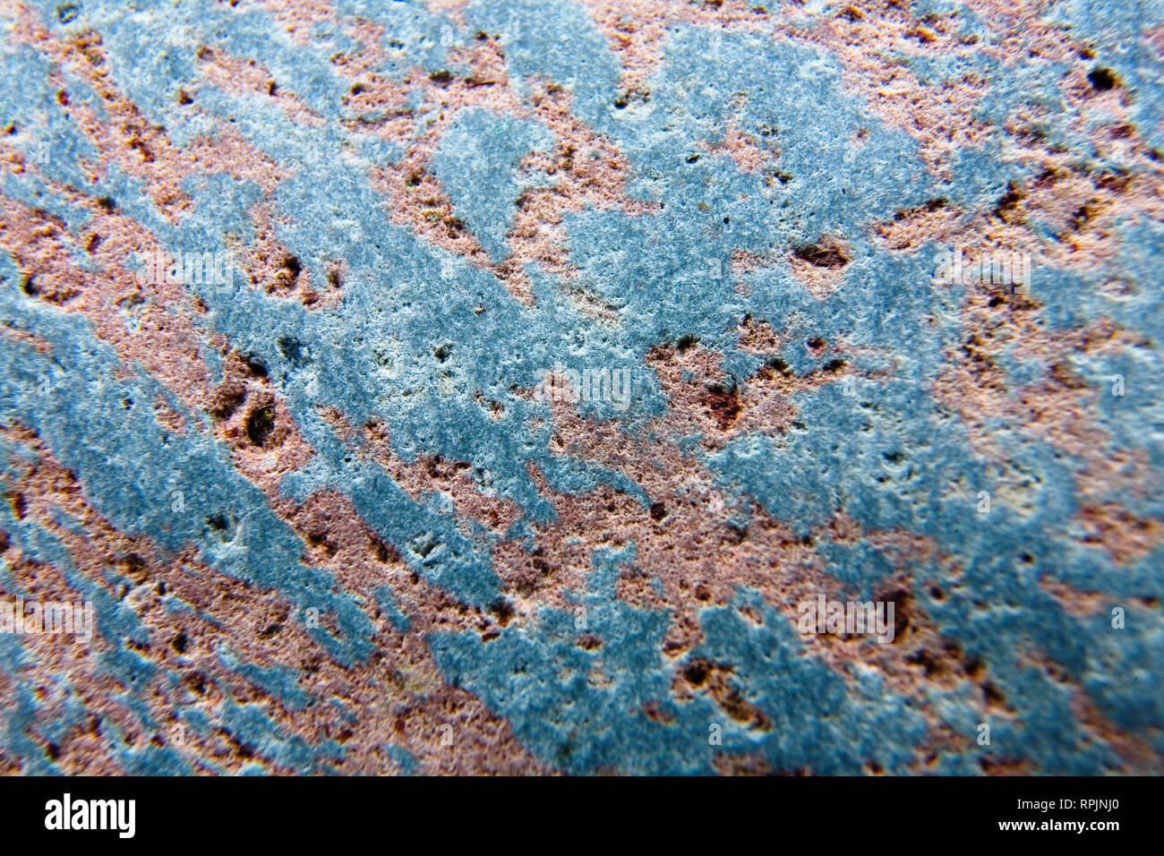 An interesting structure of the stone is photographed close-up. Macro ...