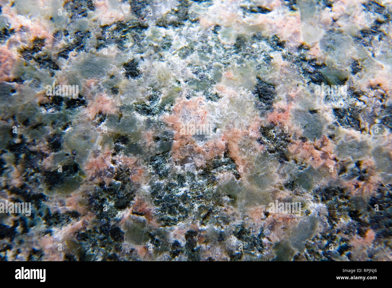 An interesting structure of the stone is photographed close-up. Macro ...