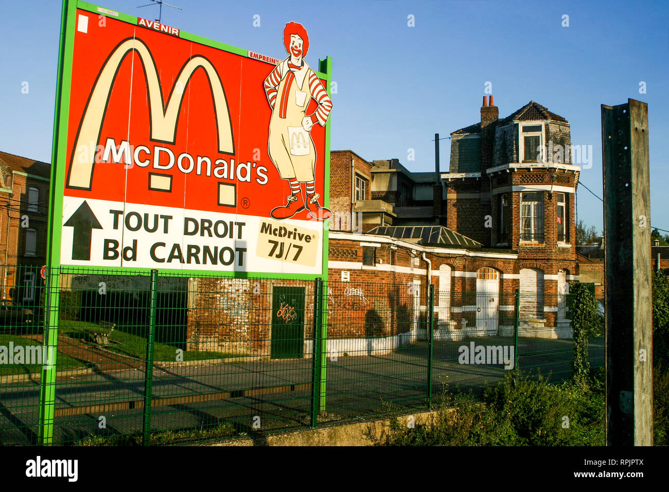 Mac Do restaurant in the Old district of Lille, Nord, France Stock ...