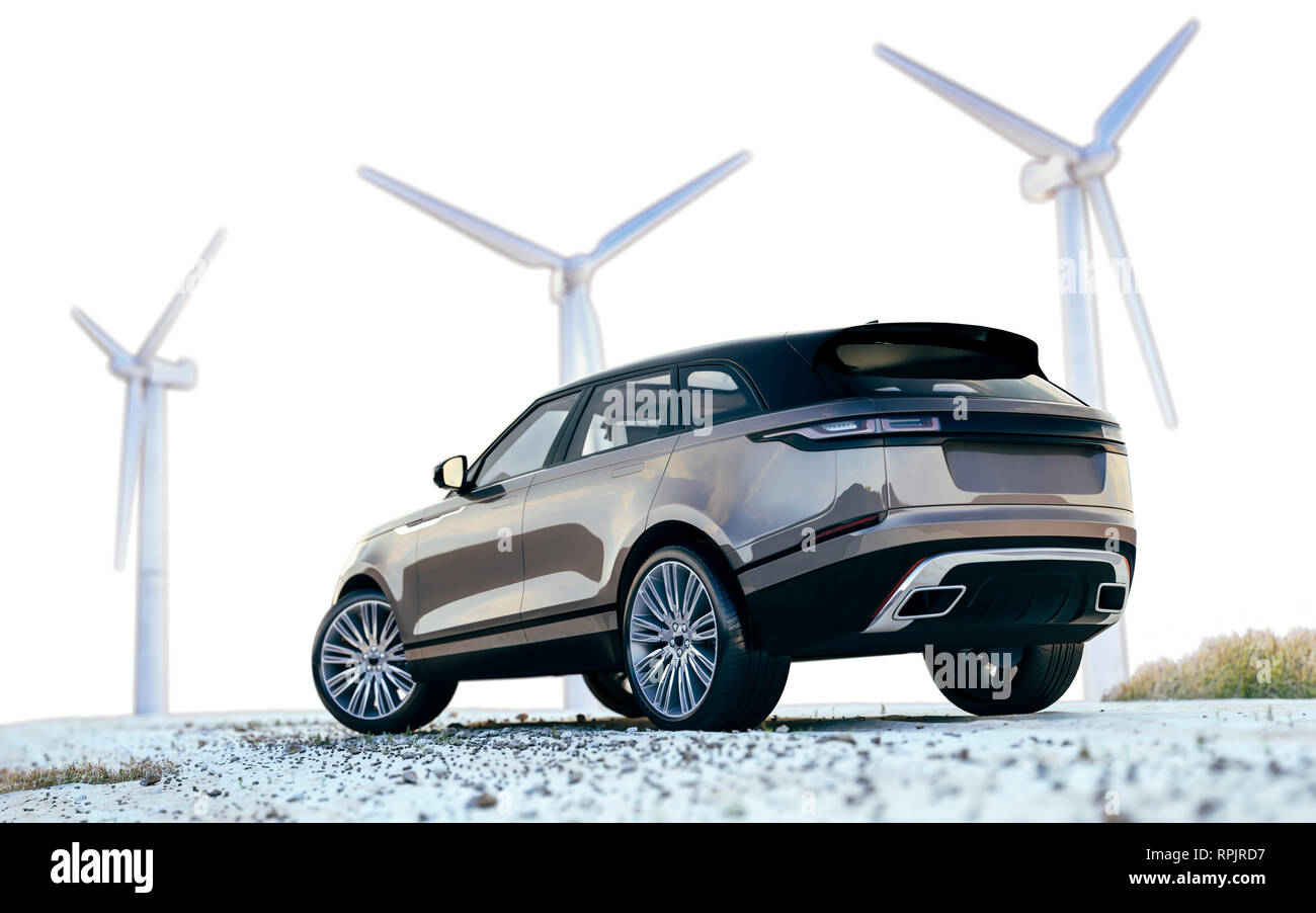 3d render of luxury SUV car Stock Photo - Alamy