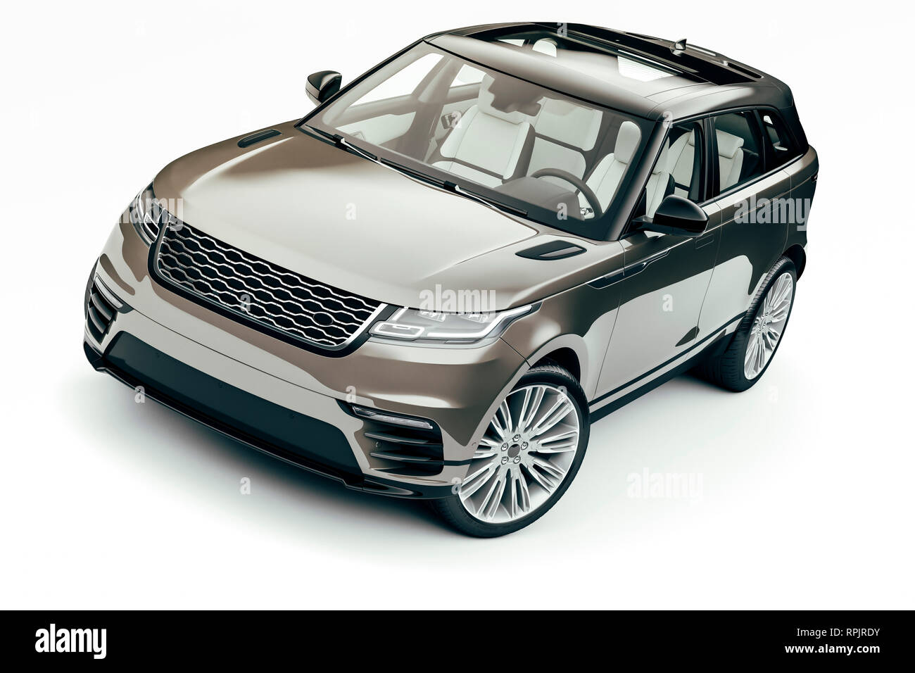 3d render of luxury SUV car Stock Photo - Alamy