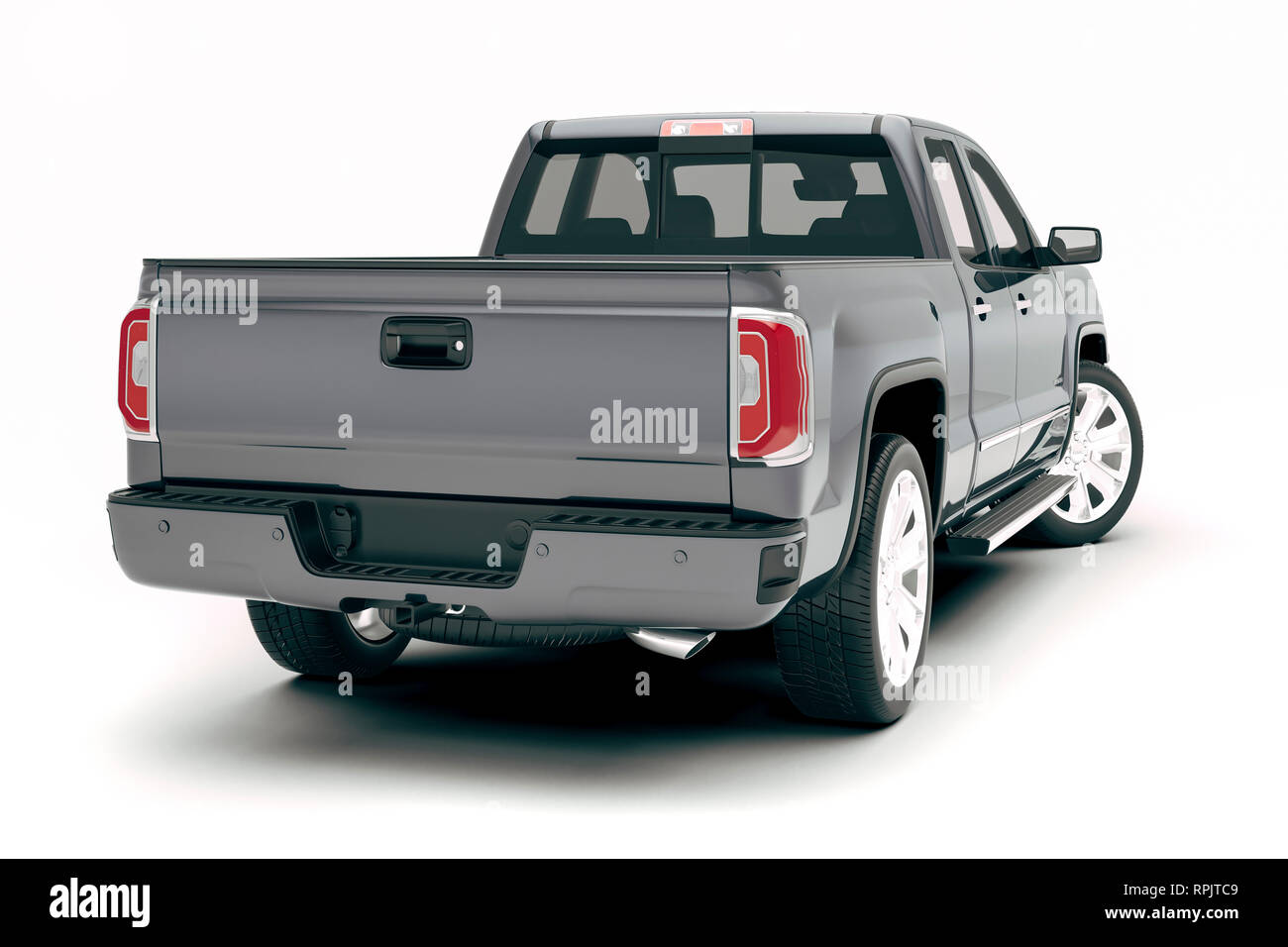 Pickup truck on road Cut Out Stock Images & Pictures - Alamy