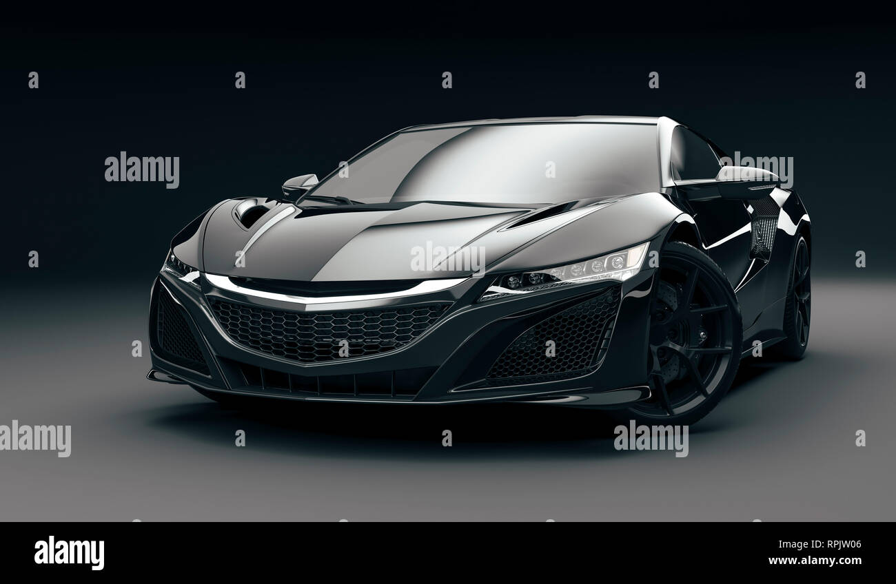 3d render of beautiful super sport car Stock Photo - Alamy