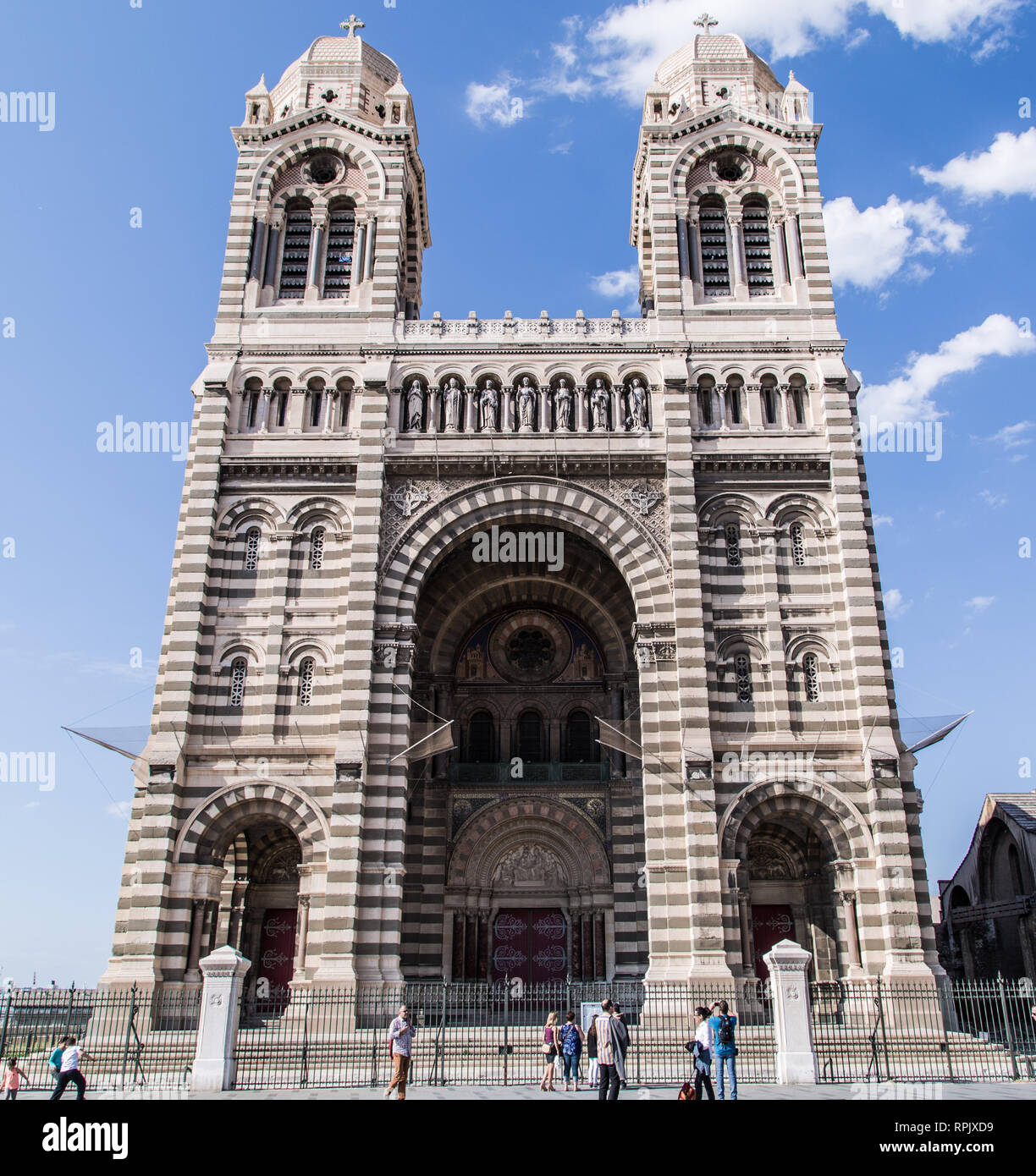 The front entrance of Cathedrale La Major, a national monument and ...