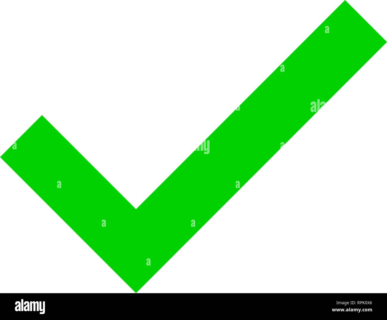 Check marks - green tick icon simple - vector illustration Stock Vector ...